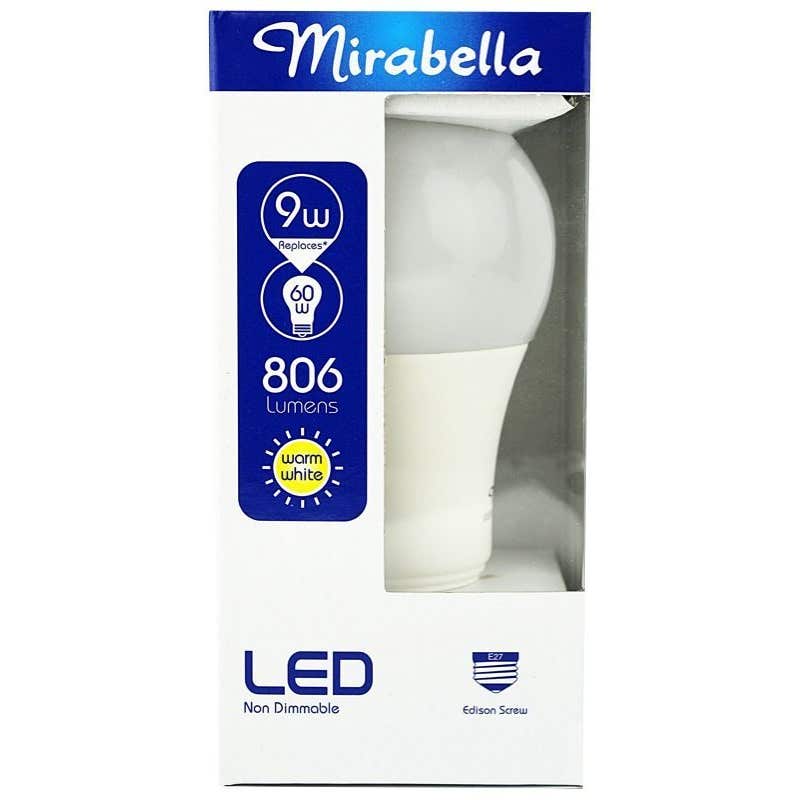 Mirabella LED GLS Globe 9W ES Warm White | Mitre 10 Mirabella LED GLS Globe 9W ES Warm White | Mitre 10